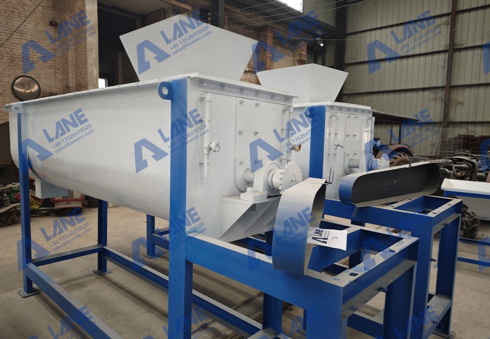 Horizontal Mixer for Uniform Mixing- Organic Fertilizer Machine ...