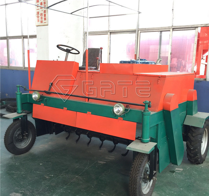 Organic Fertilizer Towable Wheel Type Compost Windrow Turner Machine ...